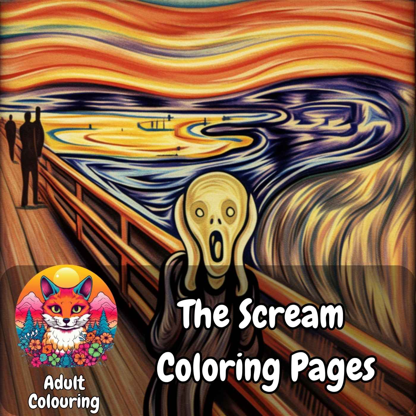 Dive Into the Depths with 'The Scream' Coloring Page Collection ...