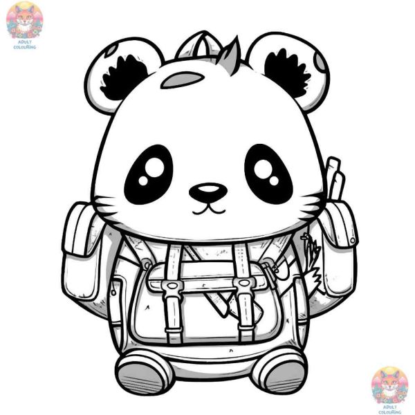 The Ultimate Backpack Coloring Page is Right Here - adultcolouring.com