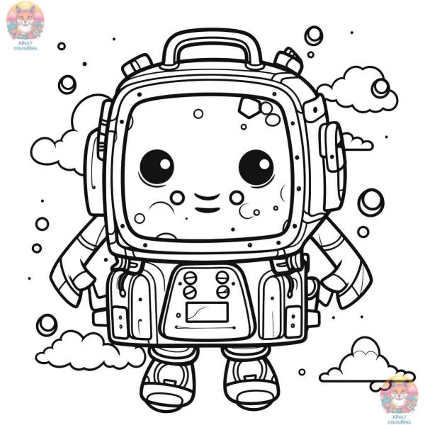 The Ultimate Backpack Coloring Page is Right Here - adultcolouring.com