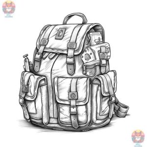 The Ultimate Backpack Coloring Page is Right Here - adultcolouring.com
