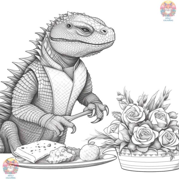 Explore our Unique Bearded Dragon Coloring Page Collection ...