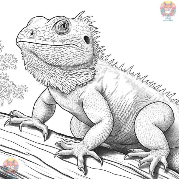 Explore our Unique Bearded Dragon Coloring Page Collection ...