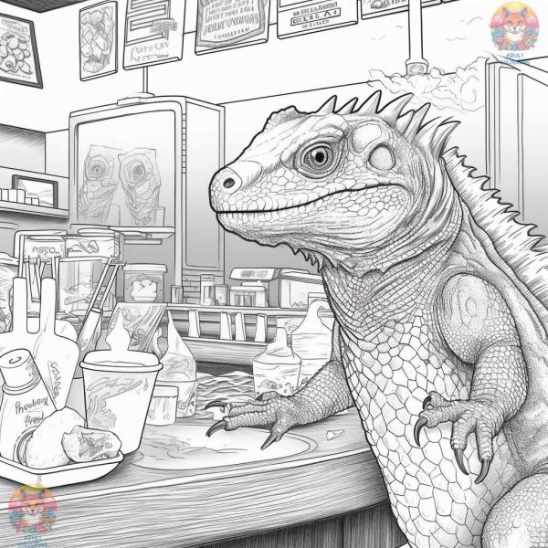 Explore our Unique Bearded Dragon Coloring Page Collection ...