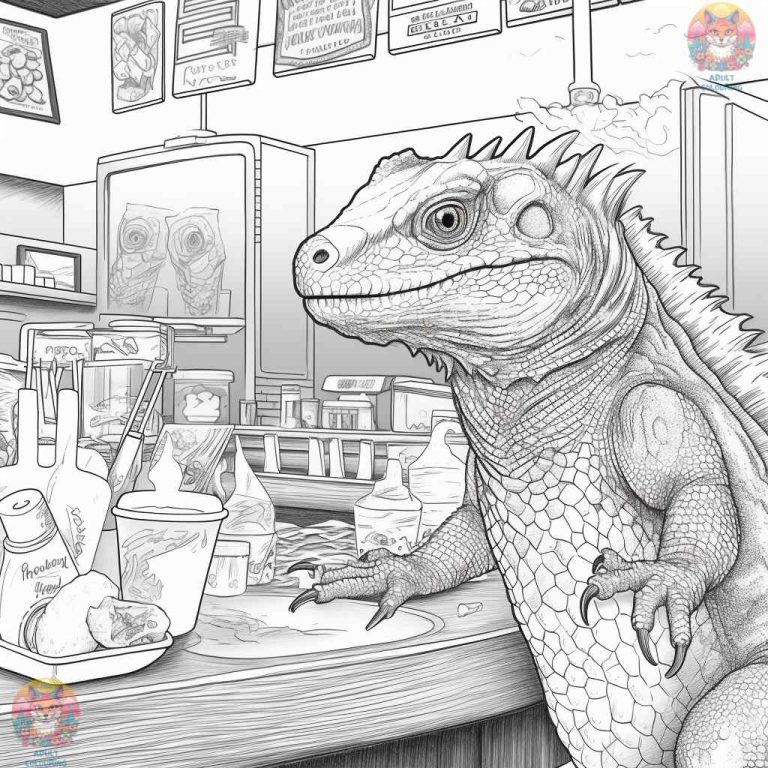 Explore our Unique Bearded Dragon Coloring Page Collection ...