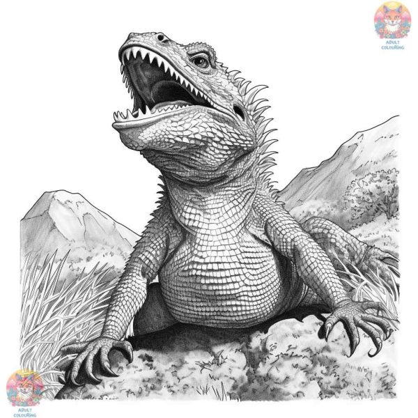 Explore our Unique Bearded Dragon Coloring Page Collection ...