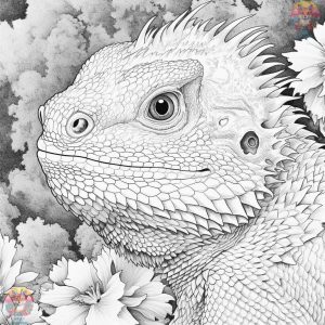 Explore our Unique Bearded Dragon Coloring Page Collection ...