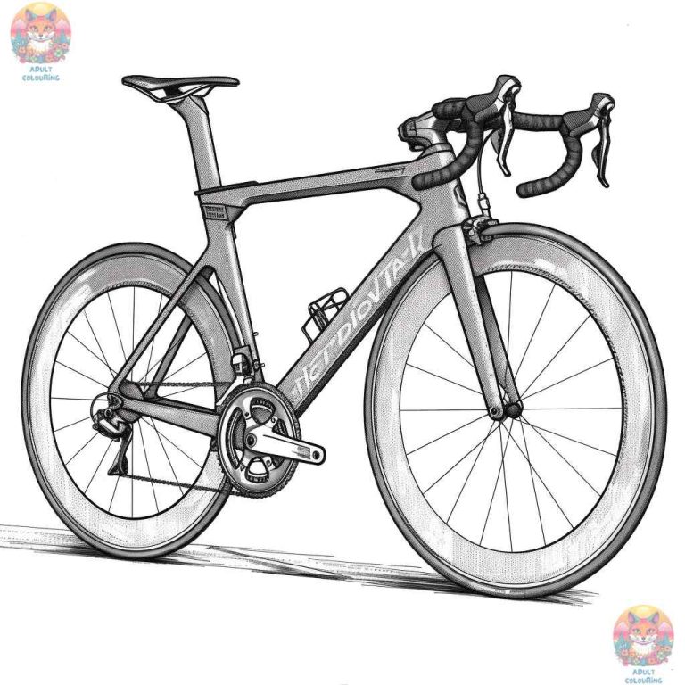 Ultimate Guide to Captivating Bike Coloring Pages - adultcolouring.com