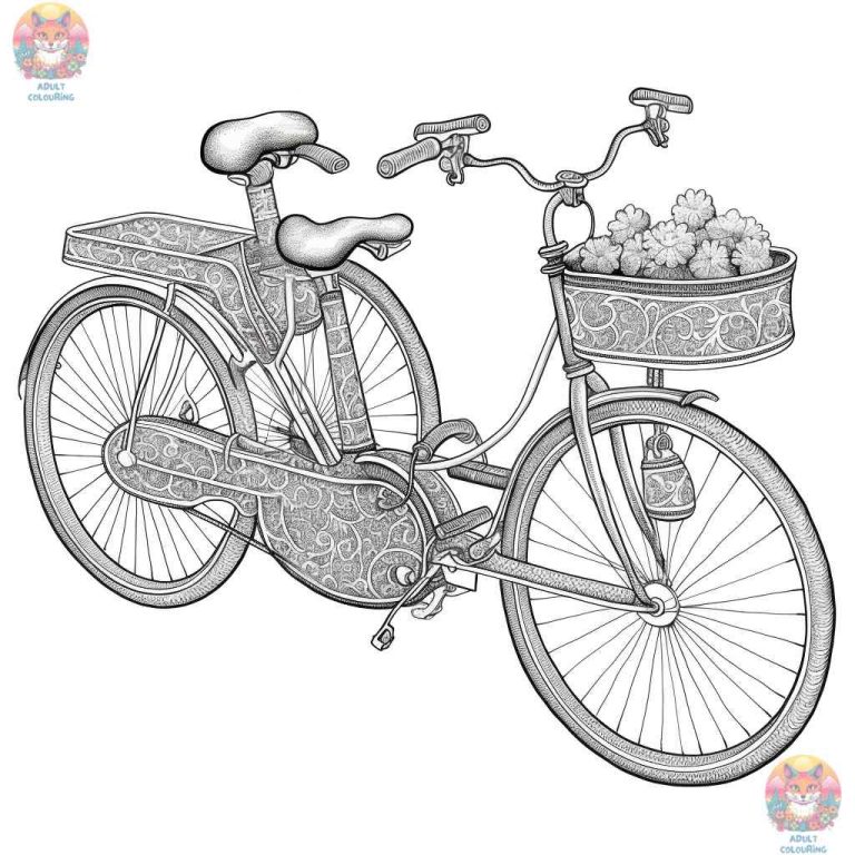 Ultimate Guide to Captivating Bike Coloring Pages - adultcolouring.com
