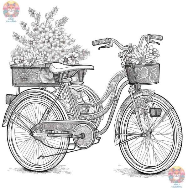 Ultimate Guide to Captivating Bike Coloring Pages - adultcolouring.com