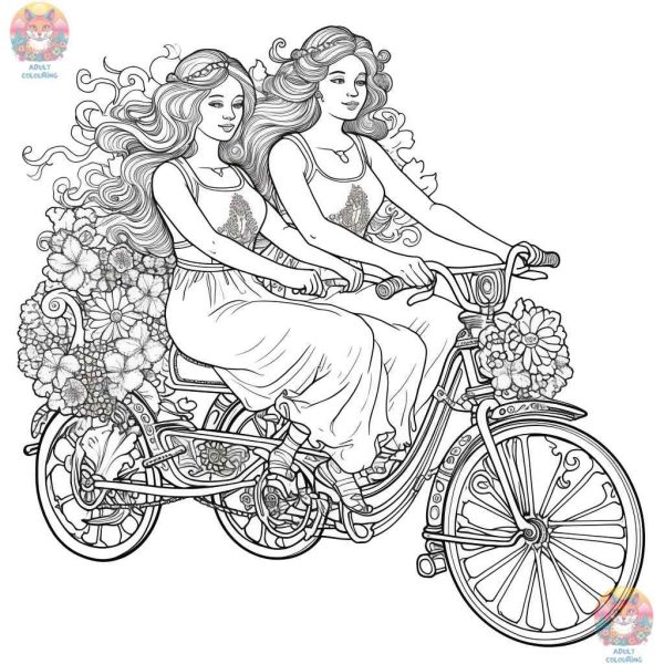 Ultimate Guide to Captivating Bike Coloring Pages - adultcolouring.com
