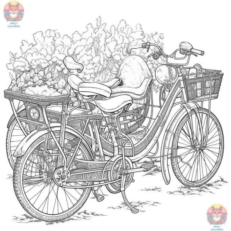 Ultimate Guide to Captivating Bike Coloring Pages - adultcolouring.com