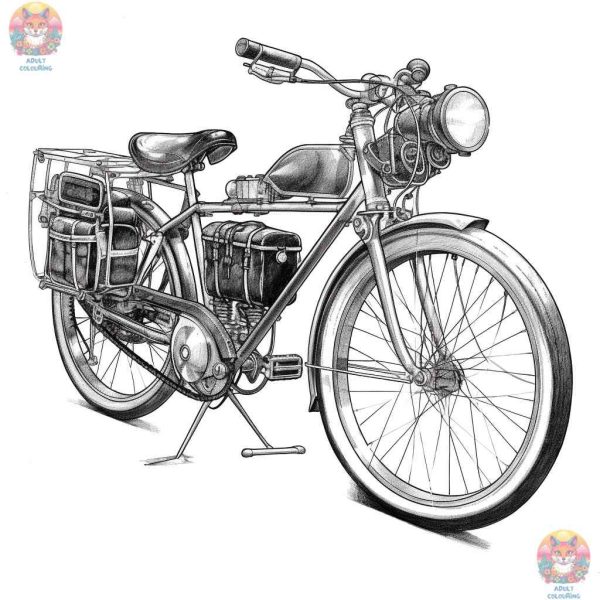 Ultimate Guide to Captivating Bike Coloring Pages - adultcolouring.com