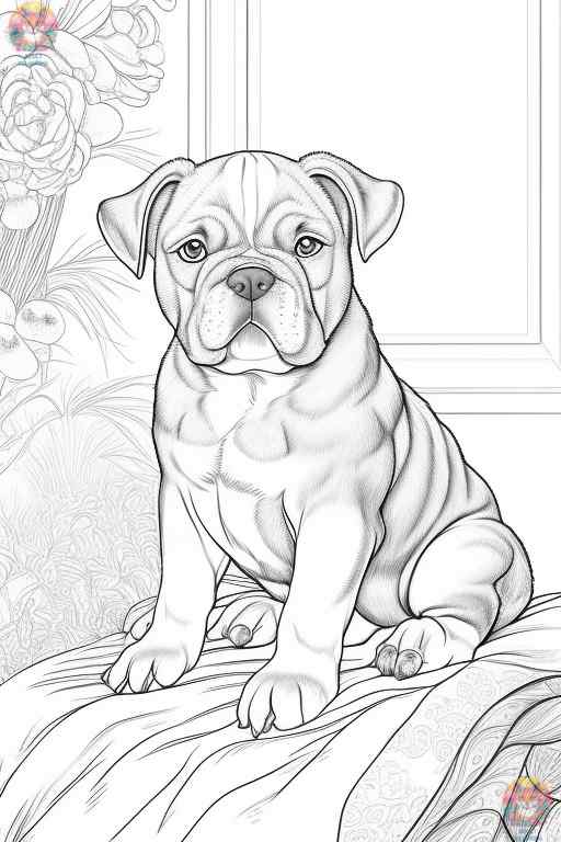 Bringing Bulldogs to Life with Coloring Pages - adultcolouring.com