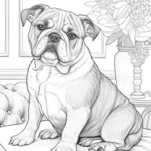 Bringing Bulldogs to Life with Coloring Pages - adultcolouring.com