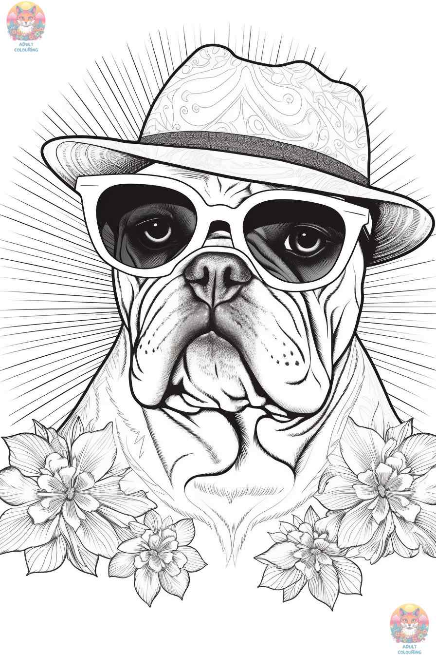 Bringing Bulldogs to Life with Coloring Pages - adultcolouring.com