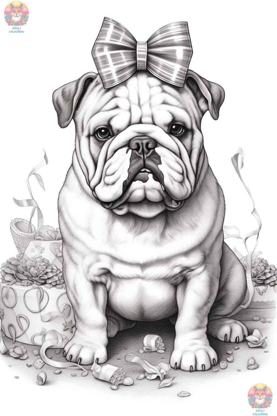 Bringing Bulldogs to Life with Coloring Pages - adultcolouring.com