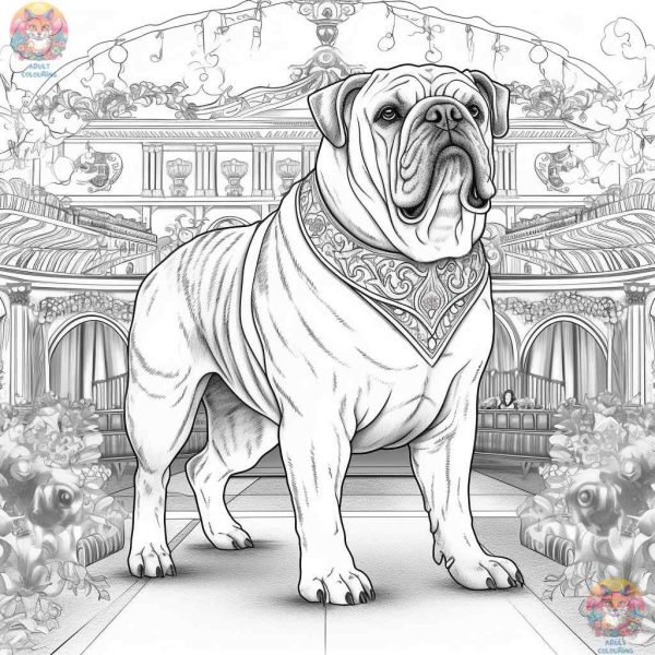 Bringing Bulldogs to Life with Coloring Pages - adultcolouring.com