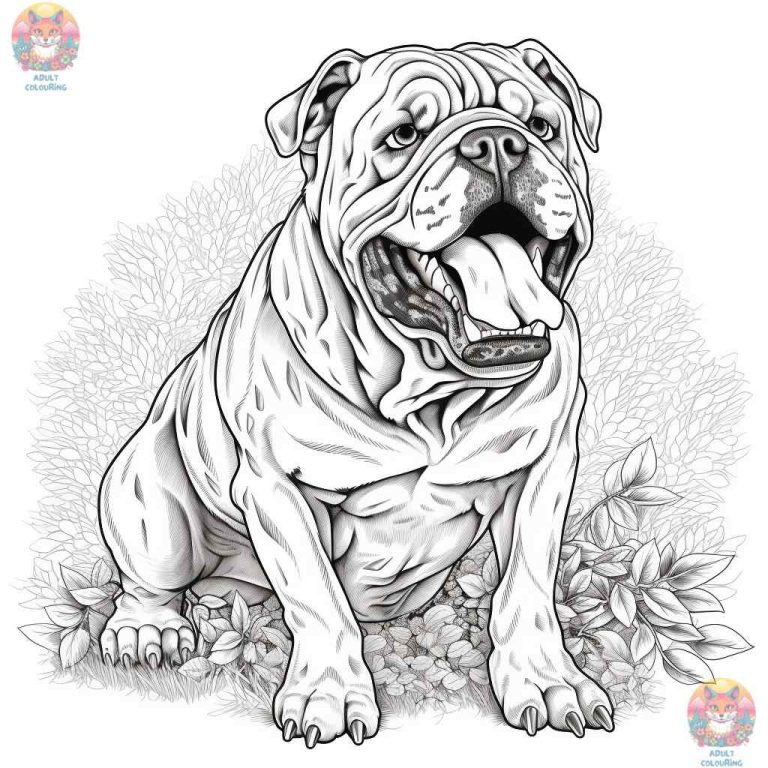 Bringing Bulldogs to Life with Coloring Pages - adultcolouring.com