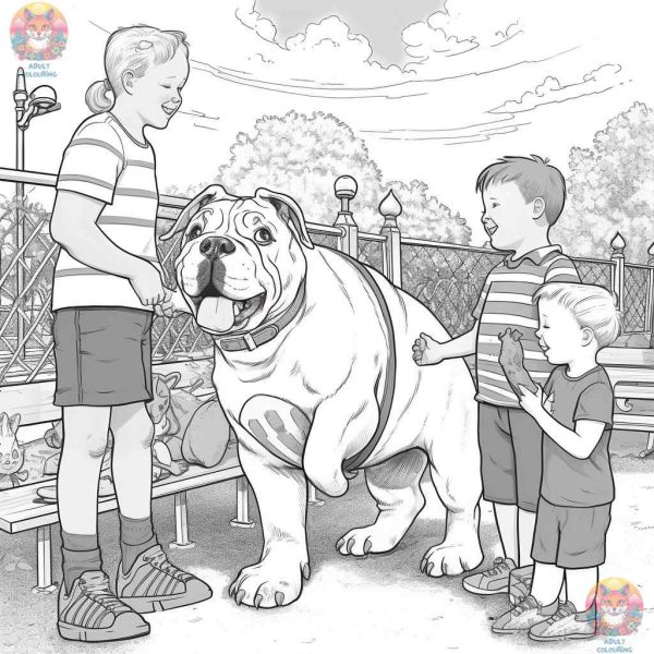 Bringing Bulldogs to Life with Coloring Pages - adultcolouring.com