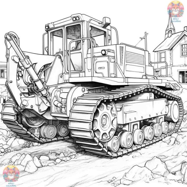 Unleashing Creativity: Exciting Bulldozer Coloring Pages for All Ages ...
