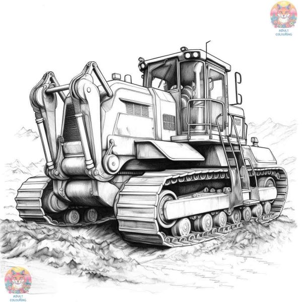 Unleashing Creativity: Exciting Bulldozer Coloring Pages for All Ages ...