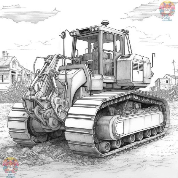 Unleashing Creativity: Exciting Bulldozer Coloring Pages for All Ages ...