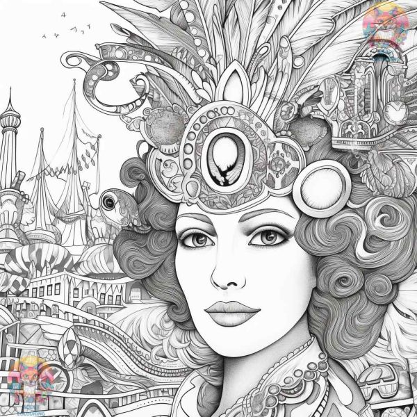 Experience the Festivities: The Best Vibrant Carnival Coloring Pages ...