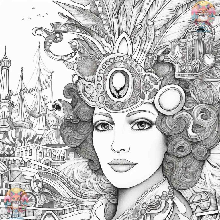 Experience the Festivities: The Best Vibrant Carnival Coloring Pages ...