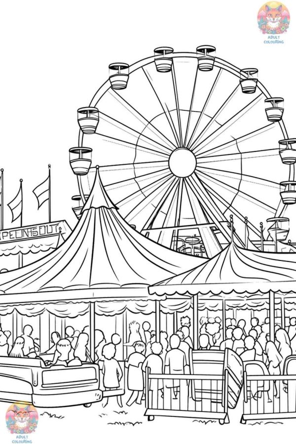 Experience the Festivities: The Best Vibrant Carnival Coloring Pages ...