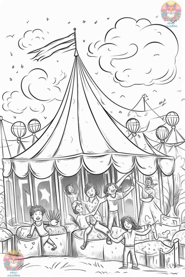 Experience the Festivities: The Best Vibrant Carnival Coloring Pages ...