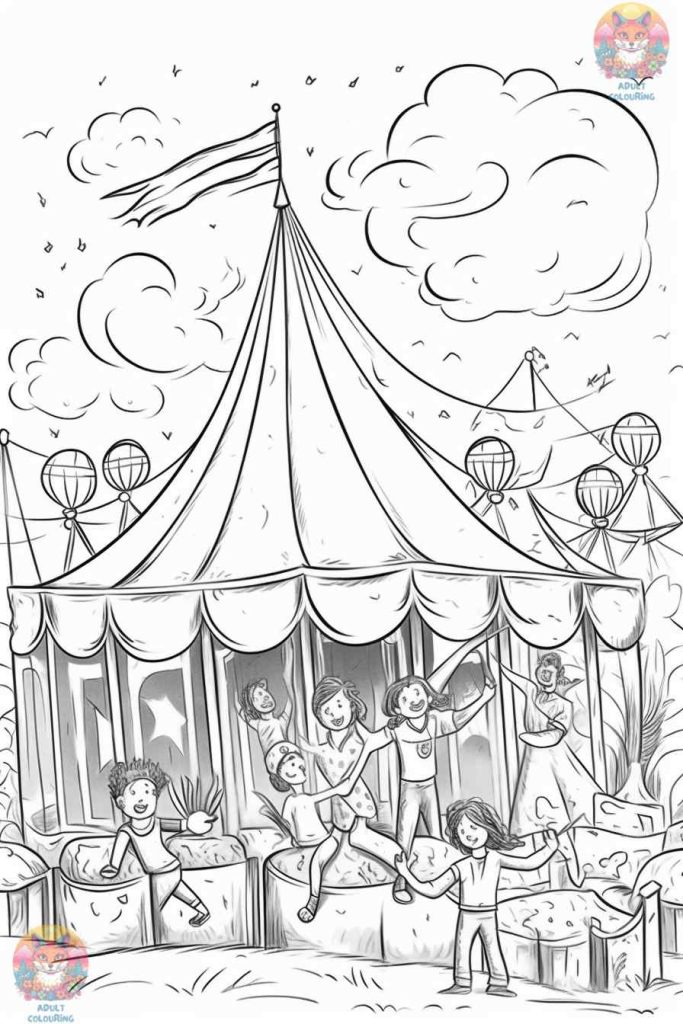Experience the Festivities: The Best Vibrant Carnival Coloring Pages ...