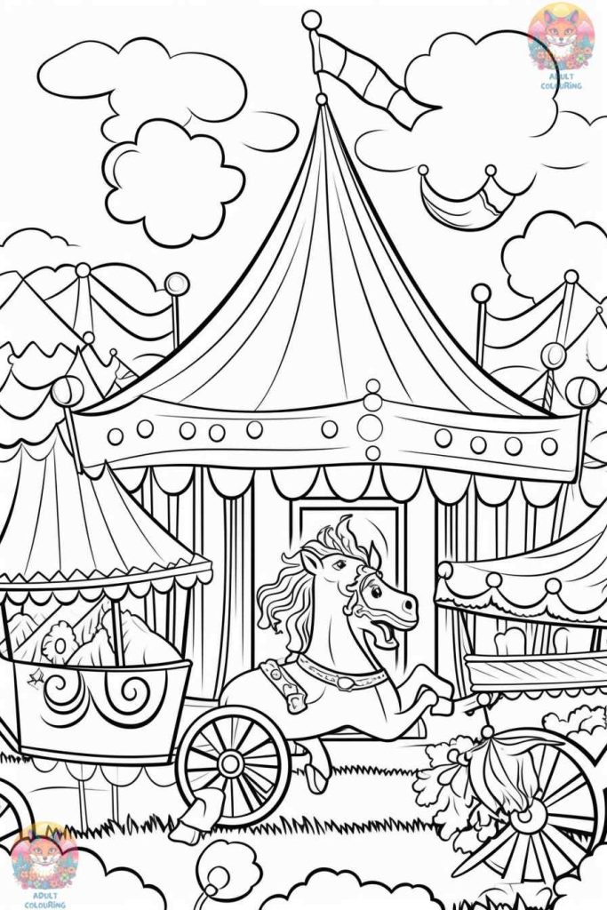 Experience the Festivities: The Best Vibrant Carnival Coloring Pages ...