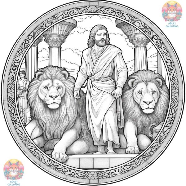 Daniel and the Lions' Den: Epic Coloring Page Collection ...