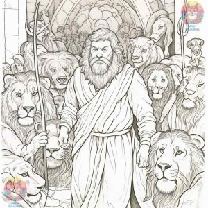 Daniel and the Lions' Den: Epic Coloring Page Collection ...