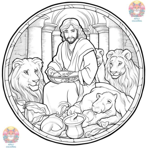 Daniel and the Lions' Den: Epic Coloring Page Collection ...