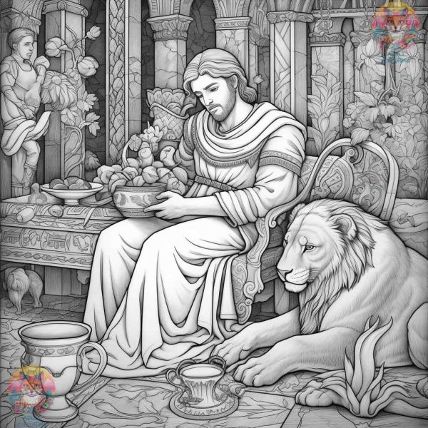 Daniel and the Lions' Den: Epic Coloring Page Collection ...