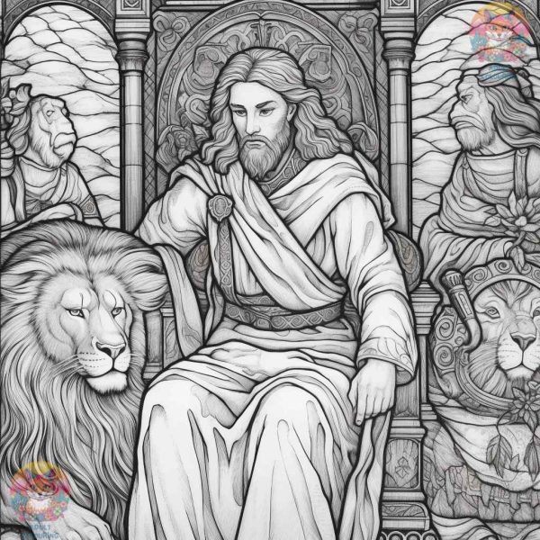 Daniel and the Lions' Den: Epic Coloring Page Collection ...