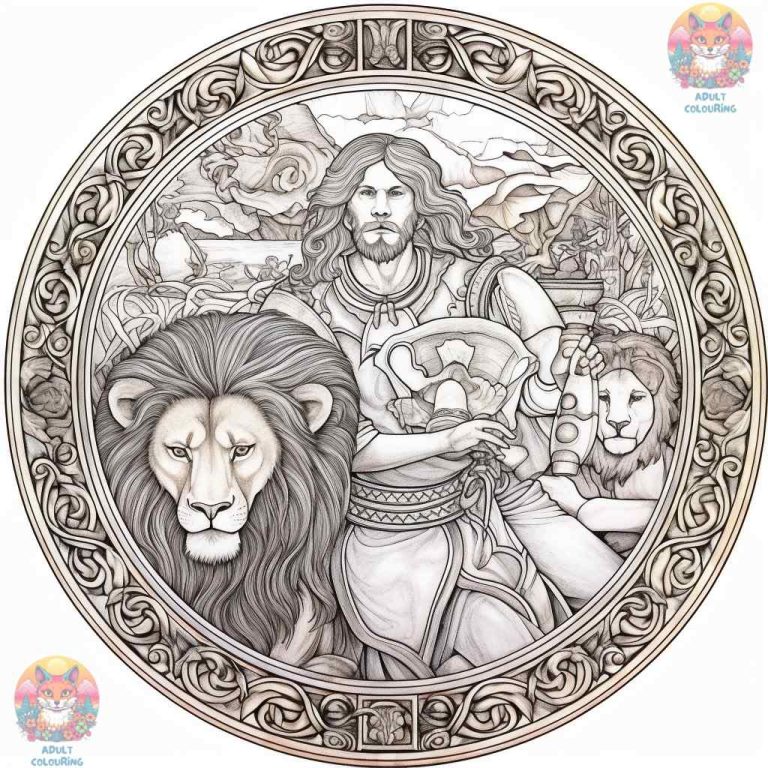 Daniel and the Lions' Den: Epic Coloring Page Collection ...