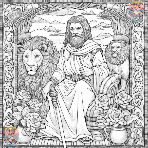 Daniel and the Lions' Den: Epic Coloring Page Collection ...