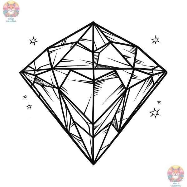 Shiny Things: the Best Diamond Coloring Page Collection ...