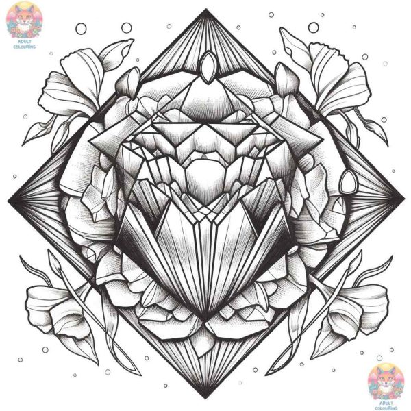 Shiny Things: the Best Diamond Coloring Page Collection ...