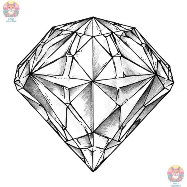 Shiny Things: the Best Diamond Coloring Page Collection ...