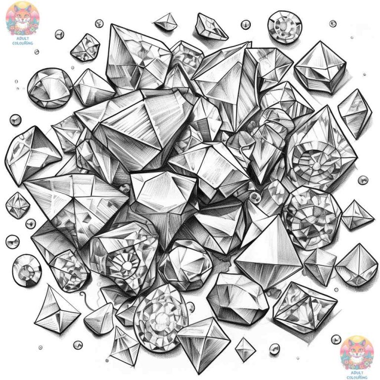 Shiny Things: the Best Diamond Coloring Page Collection ...