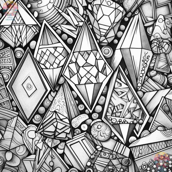 Shiny Things: the Best Diamond Coloring Page Collection ...