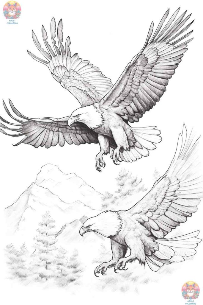 Eagles: Exclusive Tour of Our Coloring Collection! - adultcolouring.com