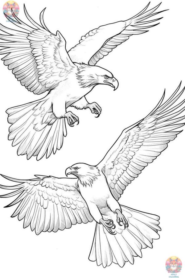 Eagles: Exclusive Tour of Our Coloring Collection! - adultcolouring.com