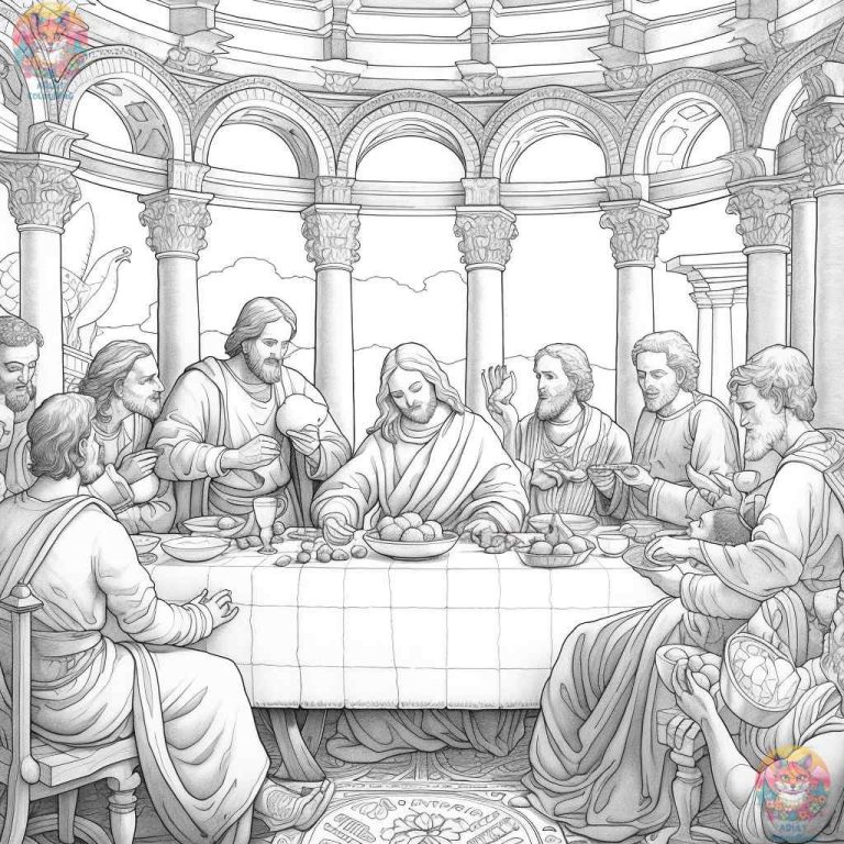 Recreate the Iconic Last Supper with an Amazing Coloring Page ...