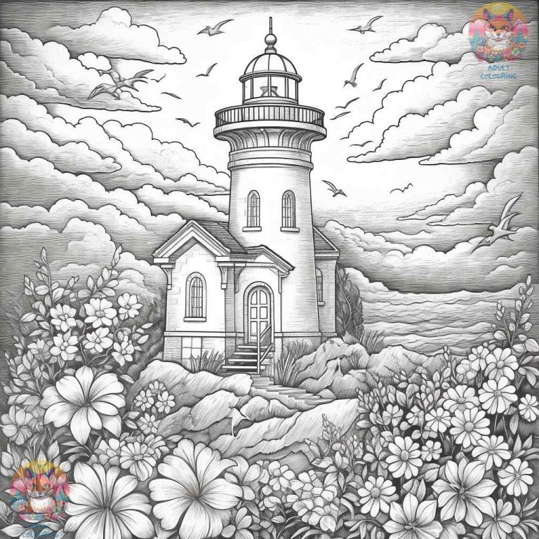 Illuminate Your Imagination: Discover the Majestic Lighthouse Coloring ...