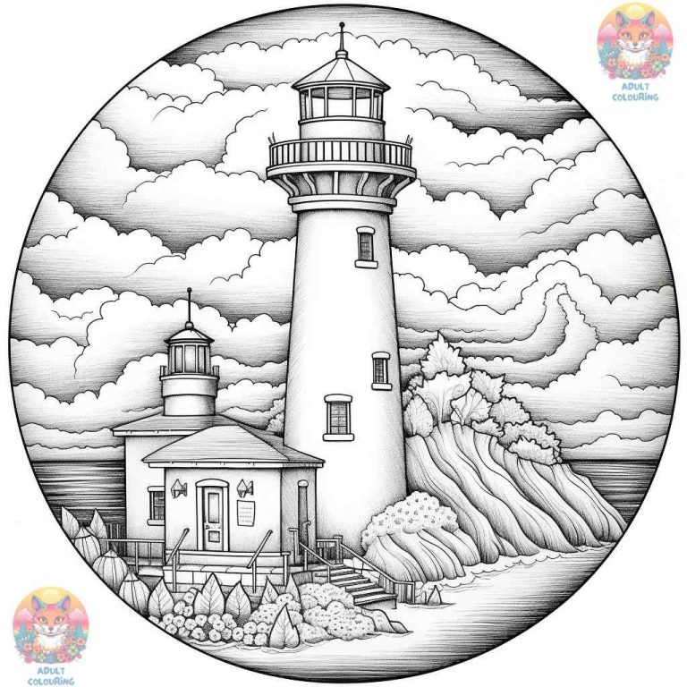 Illuminate Your Imagination: Discover the Majestic Lighthouse Coloring ...
