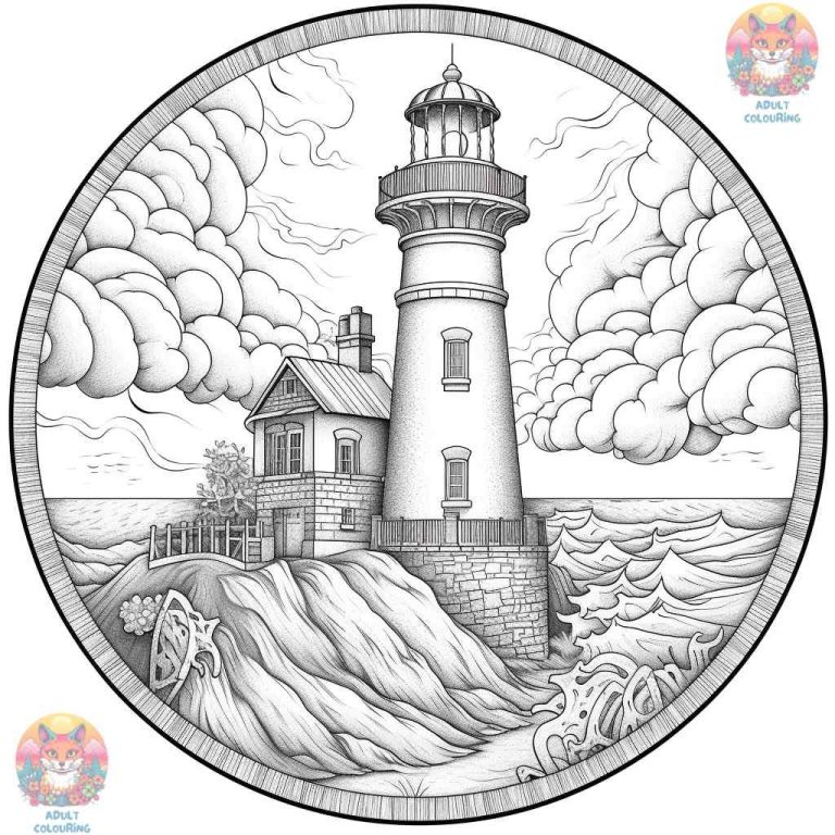 Illuminate Your Imagination: Discover the Majestic Lighthouse Coloring ...